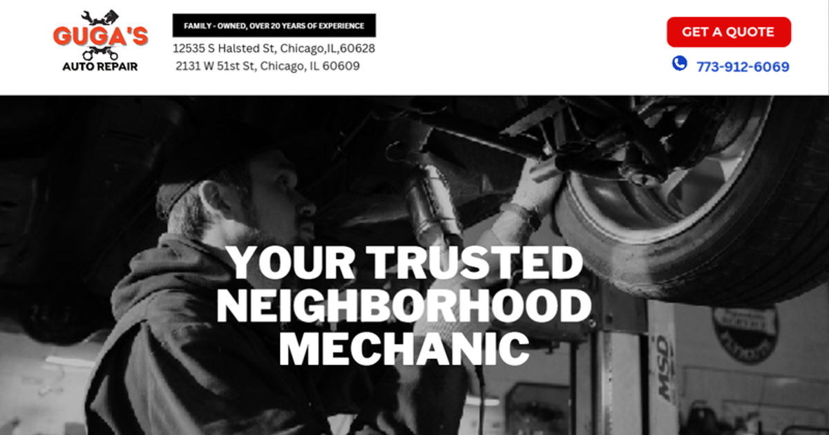 Gugas Automotive & Cars Service Website